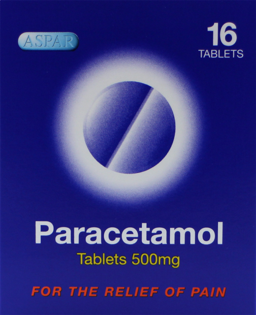 Aspar Paracetamol 500mg Pain Treatment - 16 Tablet for sale online | eBay