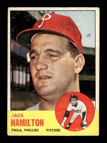 1963 Topps Baseball #132 Jack Hamilton Philadelphia Phillies | eBay
