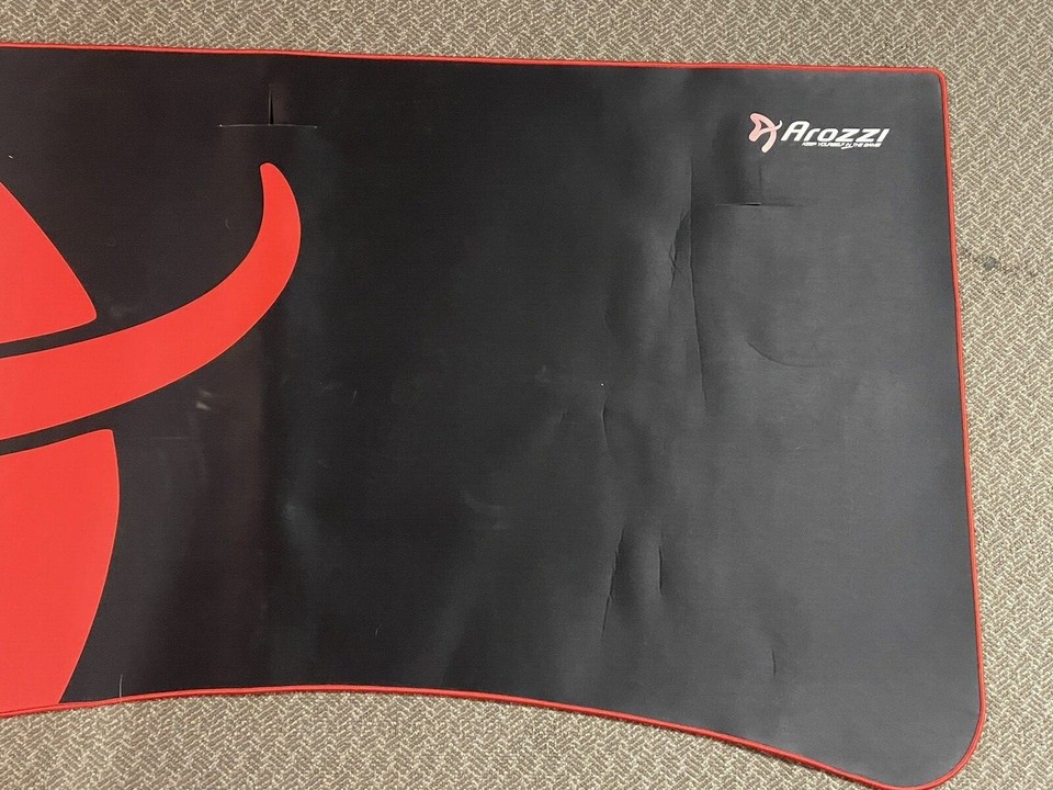 AROZZI Arena Gaming Desk MAT Black /RED HEAVY DUTY | eBay