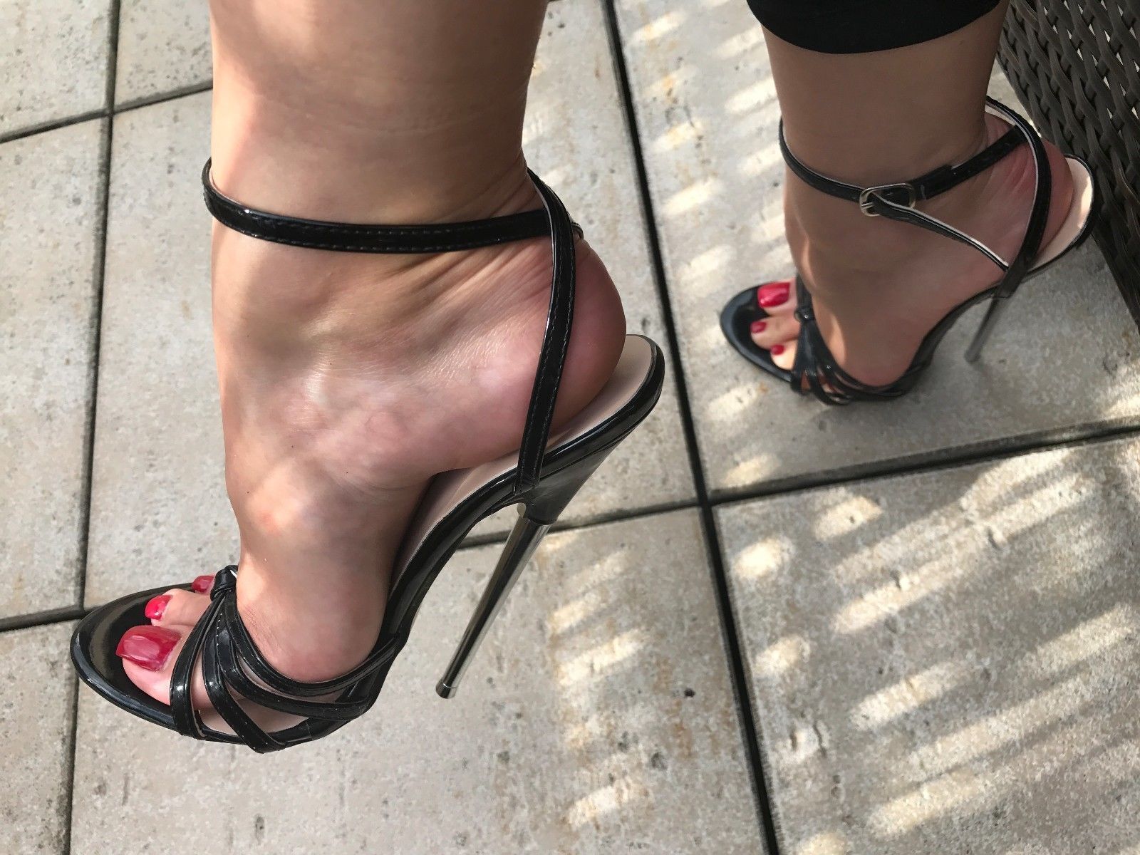 Strappy High Heel Metal Stiletto Sandal Fetish Sexy Extreme Hand Made 7