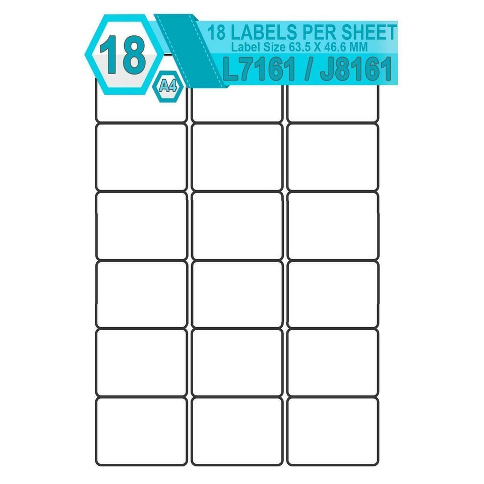 LABELS - SELF ADHESIVE STICKY A4 ADDRESS LABELS INKJET LASER COPIER ...