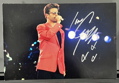 George Michael 4 x 6 Inch signed photo Original auto autograph | eBay