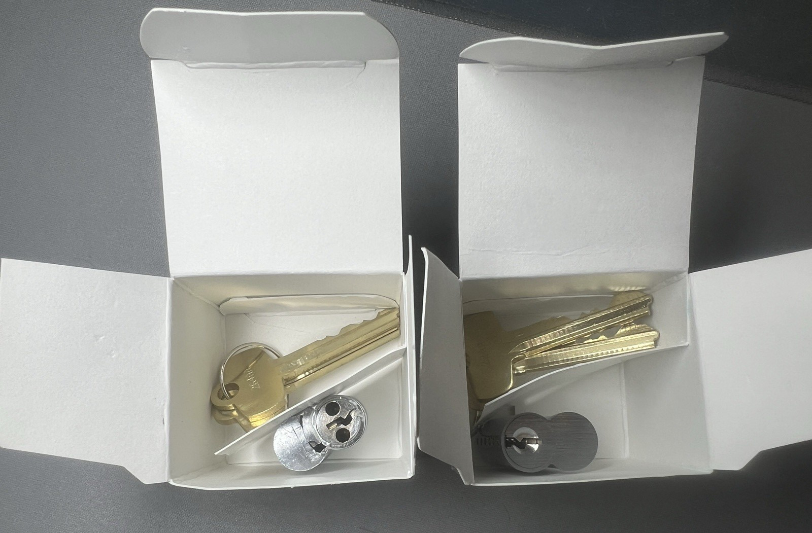 2 Pack Kaba Ilco 6-Pin Interchangeable Core Master Key System 44 NO ...