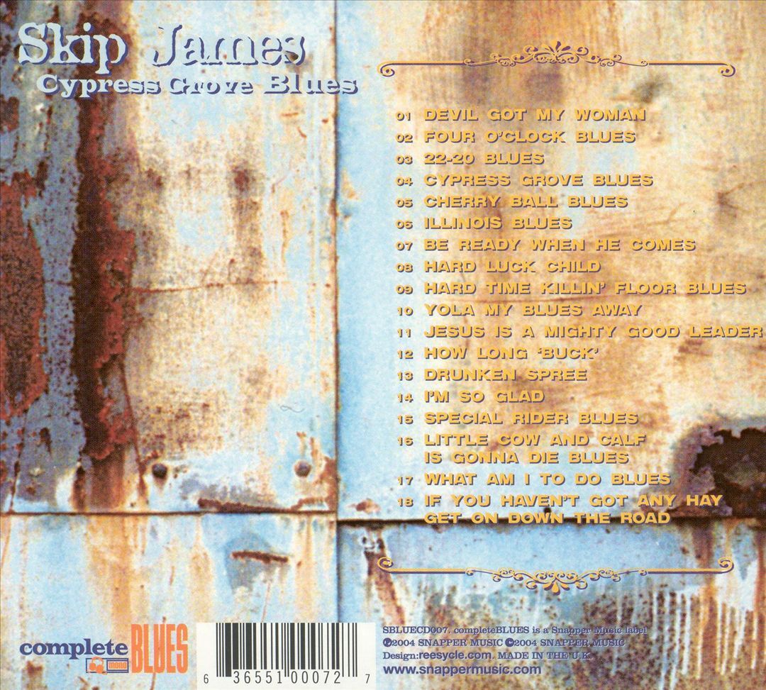 SKIP JAMES - CYPRESS GROVE BLUES [DIGIPAK] NEW CD 636551000727 | eBay