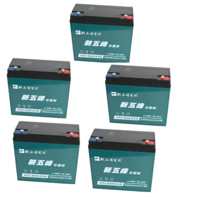 5pc 12V 20Ah 6-DZM-20 6-DZF Battery for Wheeler ATV Scooter Cart Quad ...
