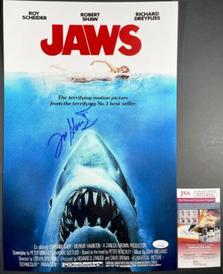Joe Alves Signed JAWS 11x17 Movie Poster B Shark Sketch & Autograph JSA ...