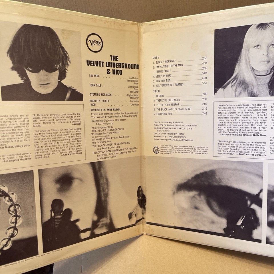 Velvet Underground & Nico 1st Press Stereo Vinyl LP Torso Cover Andy ...