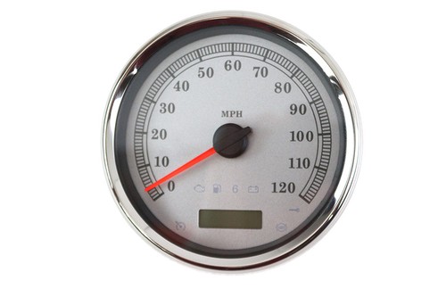 5 inch Electronic Speedometer Assembly Silver fits Harley Davidson | eBay