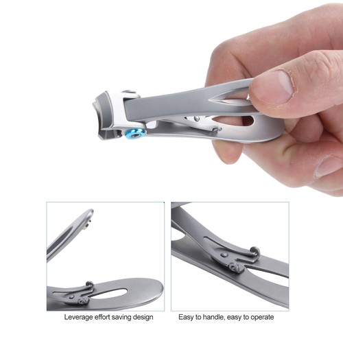 Nail Clipper Big Mouth Nail Cutter File Dead Skin Removal Stainless ...
