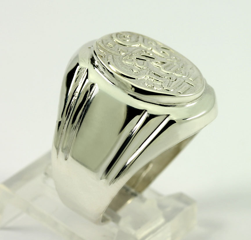 Vintage Sterling Silver Middle Eastern Message Wide Band Ring SZ 8 | eBay