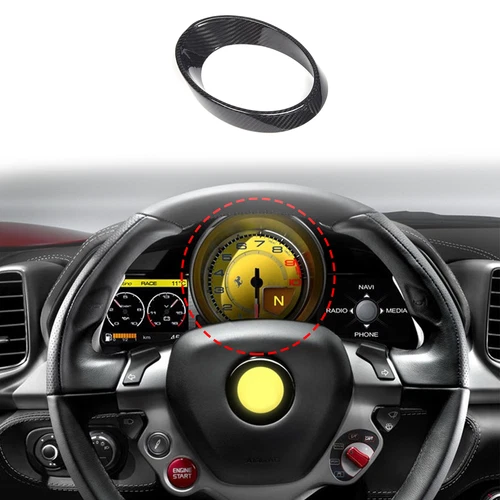 For Ferrari 458 / 488 Dry Carbon Fiber Central Console Instrument Panel ...