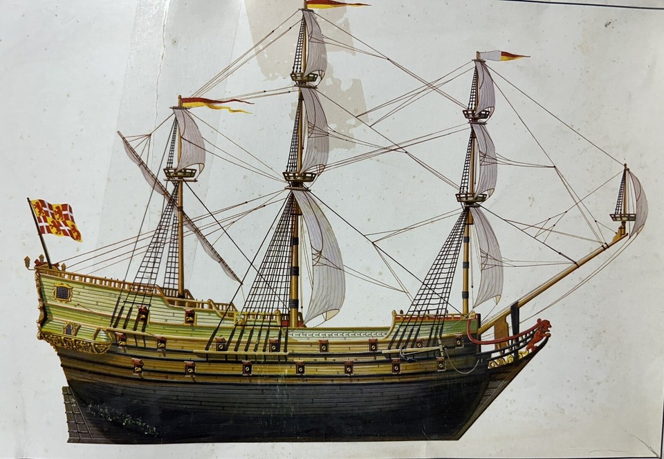 1967 PYRO Model Kit GOUDA Ship Dutch MAN-O-WAR B212-400 Unassembled ...
