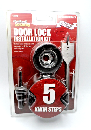 Kwikset Security Door Lock Installation Kit for Wood Doors 130WD | eBay