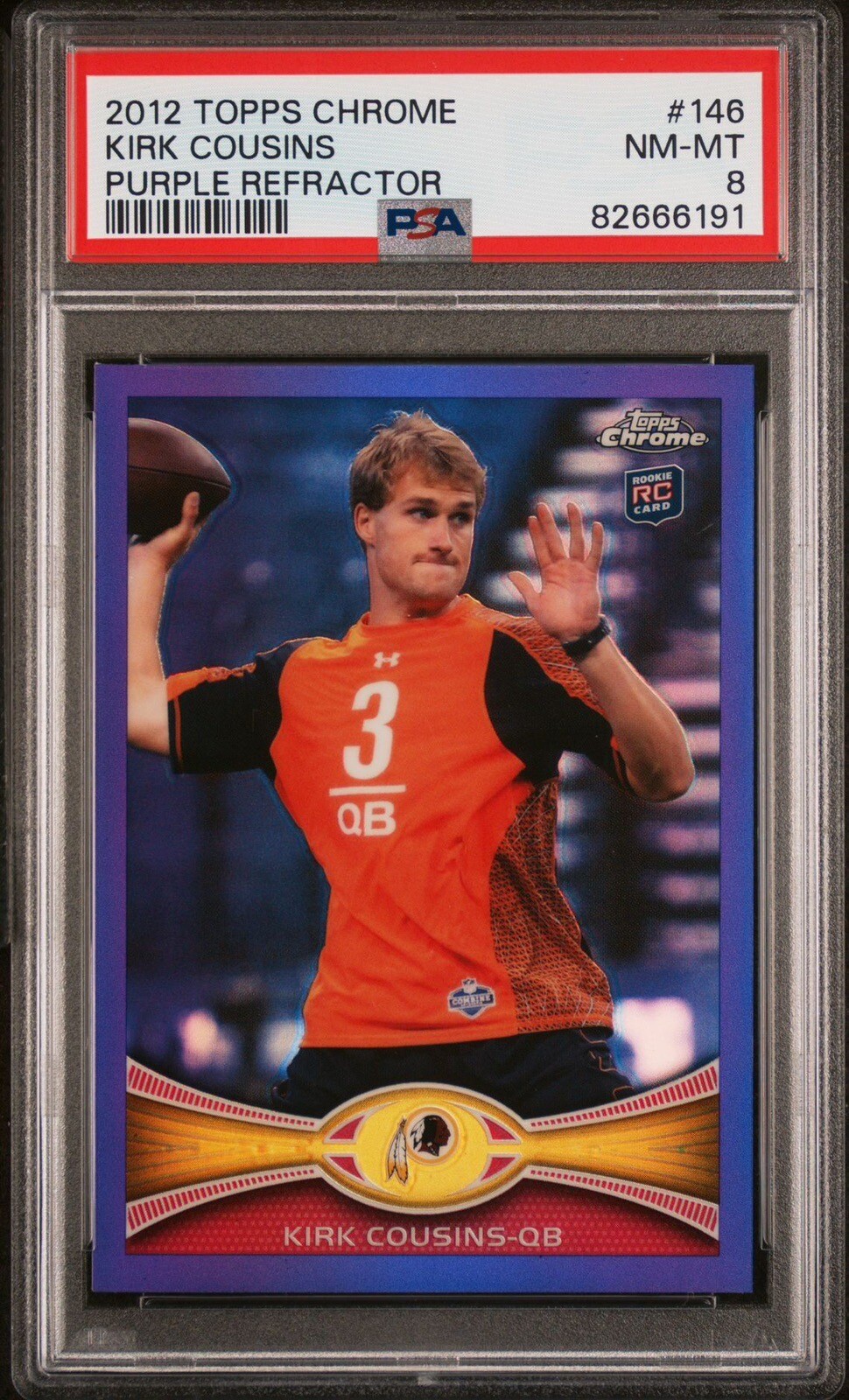 2012 Topps Chrome - Kirk Cousins #146 Purple Refractor /499 (RC) for ...
