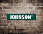 *Aluminum* Johnson 4" x 18" Metal Novelty Street Sign SS 2000 | eBay