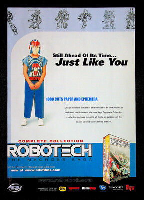 Robotech the Macross Saga ADV Films 2002 Anime Print Magazine Ad Poster ...