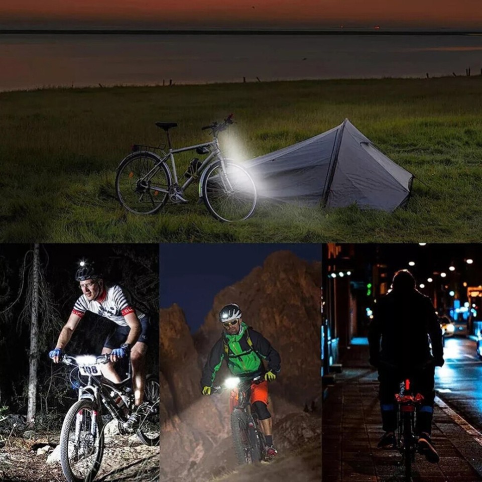 LED Bike Front Light Bar Bicycle USB Rechargeable Night Riding Lamp ...