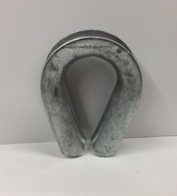 1” HD Steel Thimble Wire Rope Tag Line Shackle Clevis Eye Rigging Tools ...