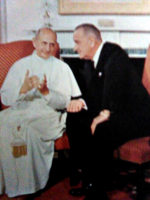 President Lyndon B Johnson and Pope photo. Pope Paul VI? | eBay