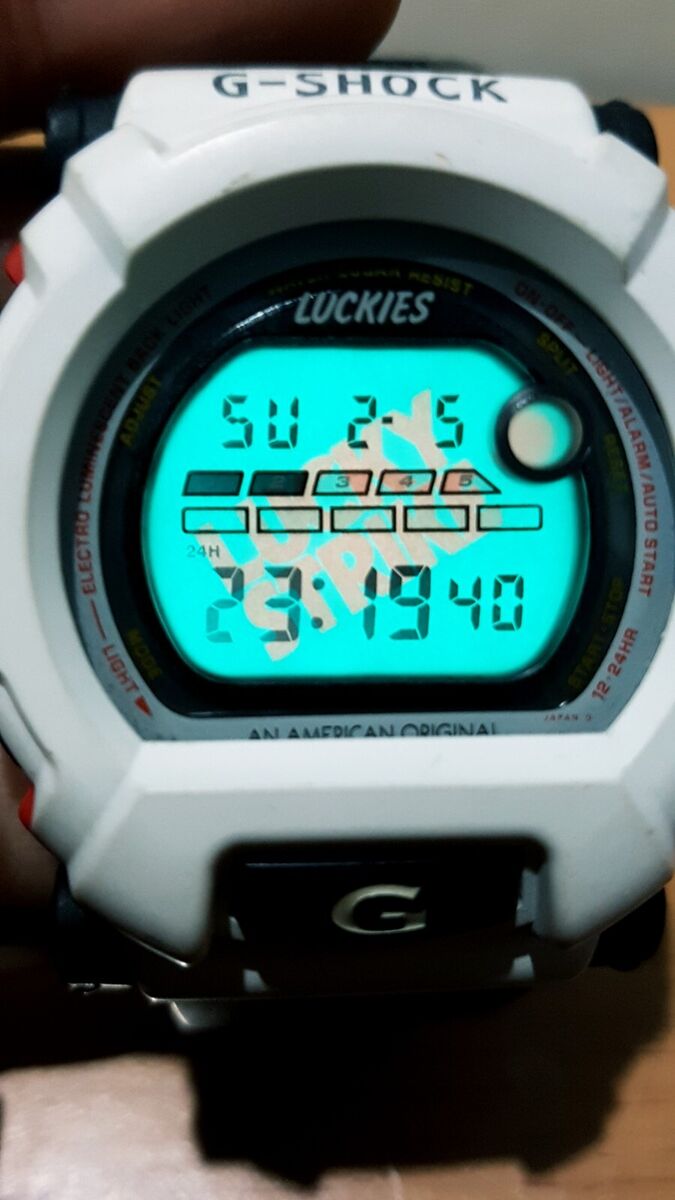 Lucky G-Shock Vintage DW-002 Tri-Color HipHop Luckies Strike Lucky G-Shock Vintage DW-002 Tri-Color HipHop Luckies Strike