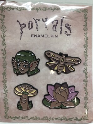 Melanie Martinez Creature Enamel Portals Pin Pack Moth Mushroom ...