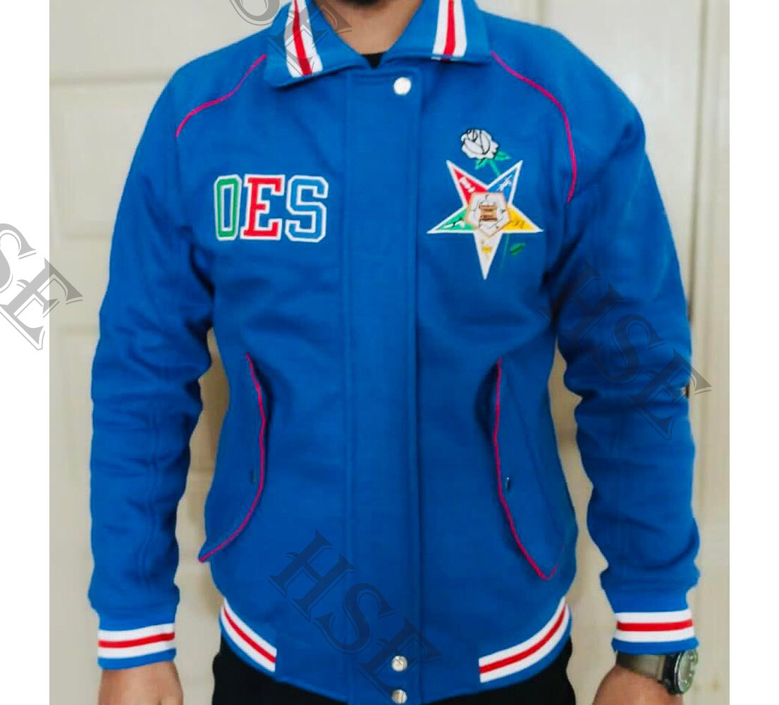 Varsity jackets,OES Jackets,Masonic latter Women Jacket OES ROYAL BLUE ...