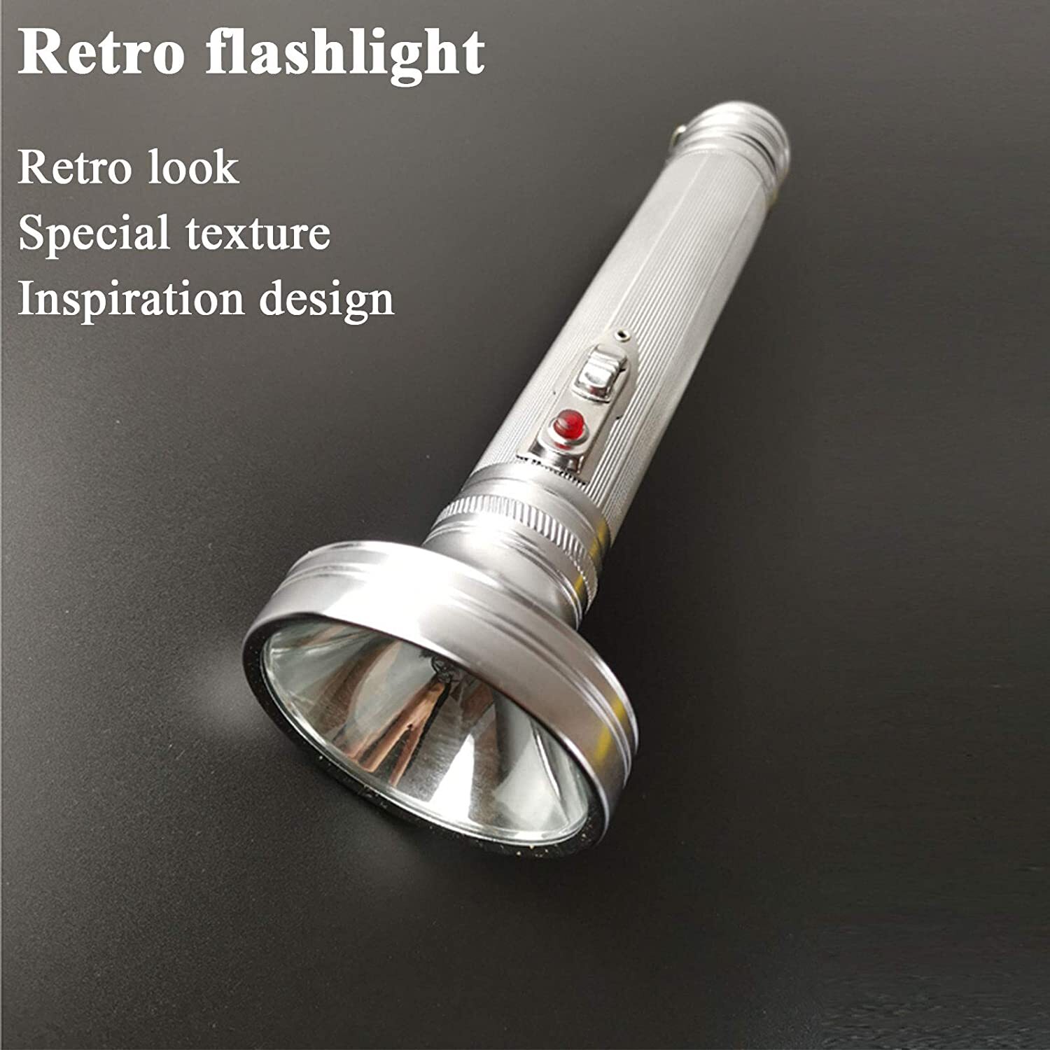 Outdoor Household Portable Iron Flashlight Old-Fashioned Nostalgic | eBay