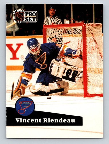 Vincent Riendeau 1991-92 Pro Set #213 St. Louis Blues | eBay