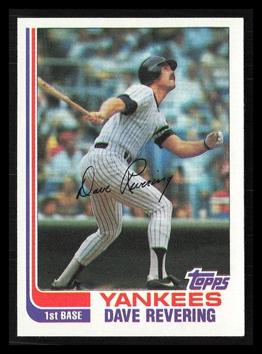 Dave Revering 1982 Topps #109 New York Yankees | eBay
