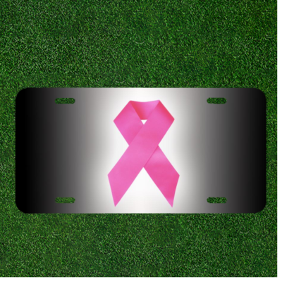 Custom Personalized License Plate Auto Tag With Breast Cancer Pink ...