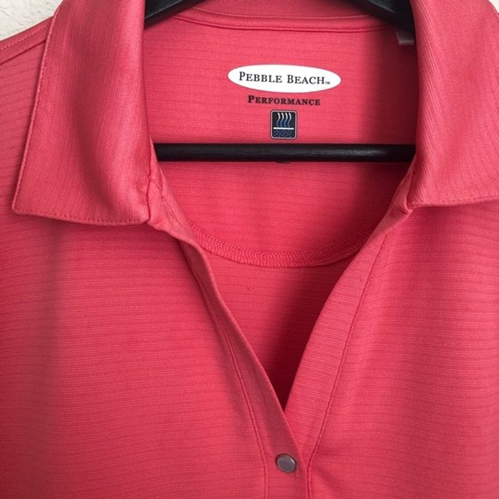 Women’s Pebble Beach Performance Collared Shirt Large… - Gem