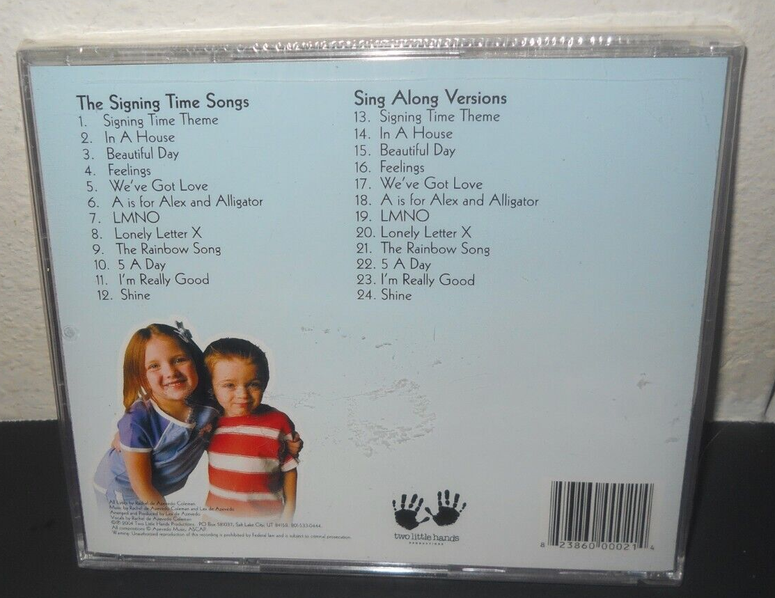 Signing Time Songs DVD Two Little Hands 12 Tracks Vol 4-6 Plus Sing for ...