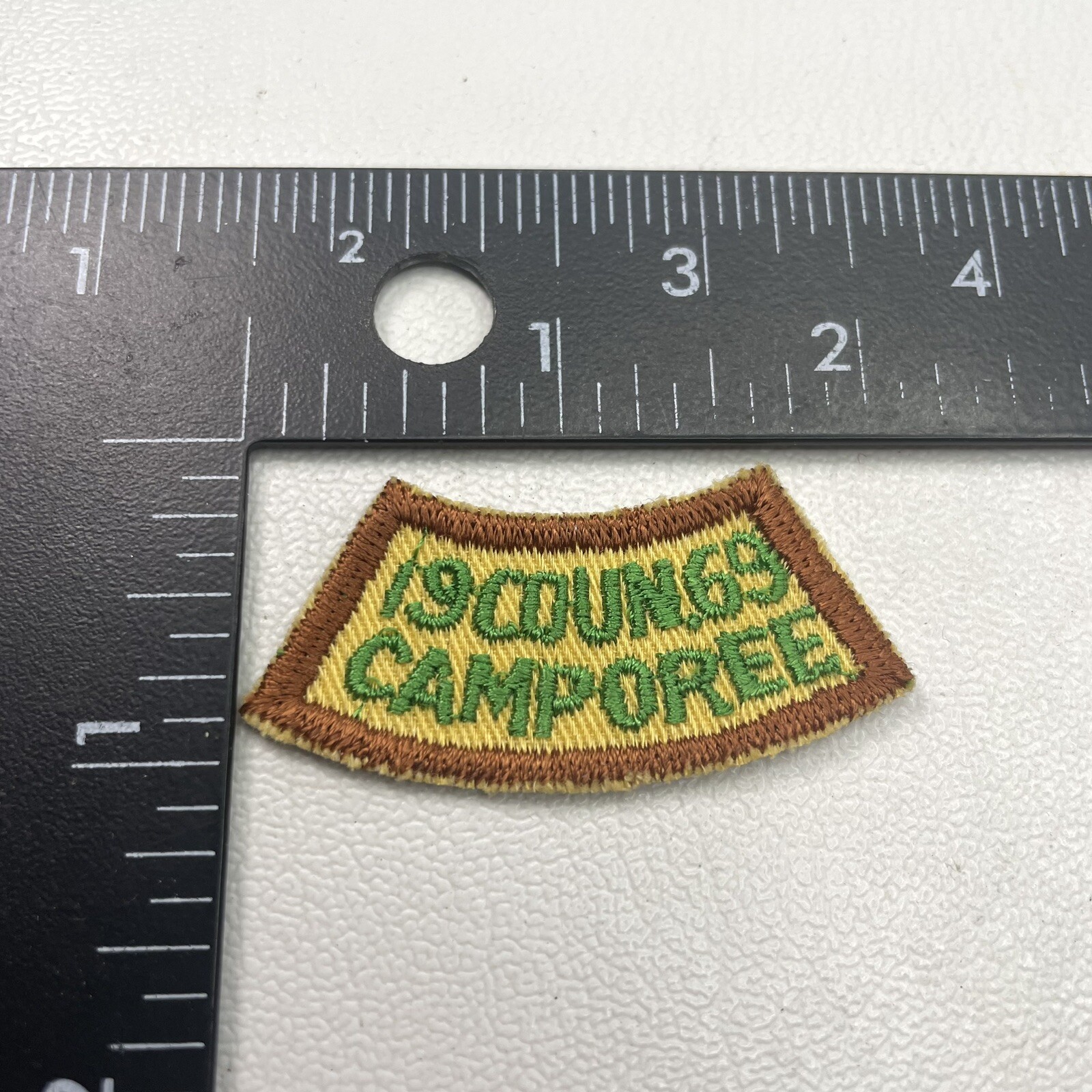 Vintage 1969 COUNCIL CAMPOREE Boy Scouts Segment Tab Patch C23P | eBay