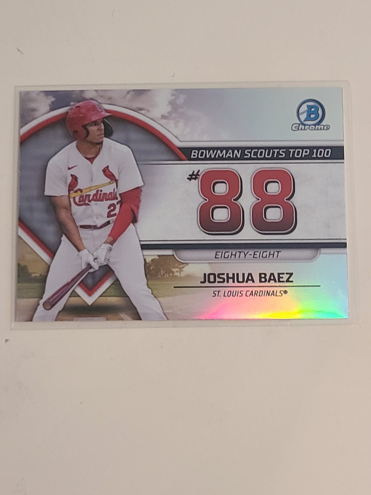 2023 JOSHUA BAEZ BOWMAN CHROME SCOUTS TOP 100 INSERT (CARDINALS) | eBay