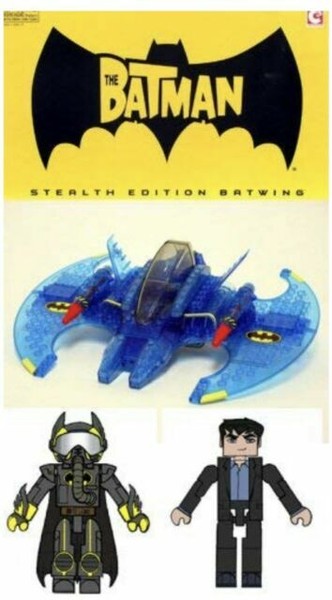 Art Asylum C3 The Batman Stealth Batwing & Minimate Figures 2004 SDCC ...