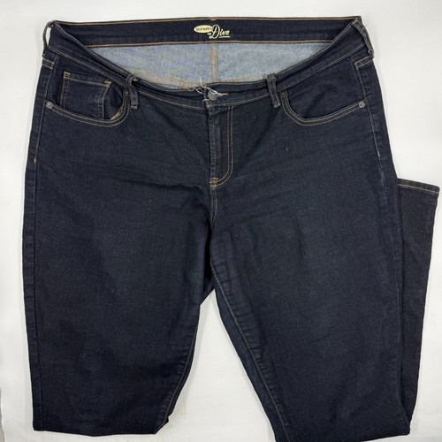 Old Navy Women's Diva Jeans 16 Long Dark Blue Cotton Blend Stretch ...