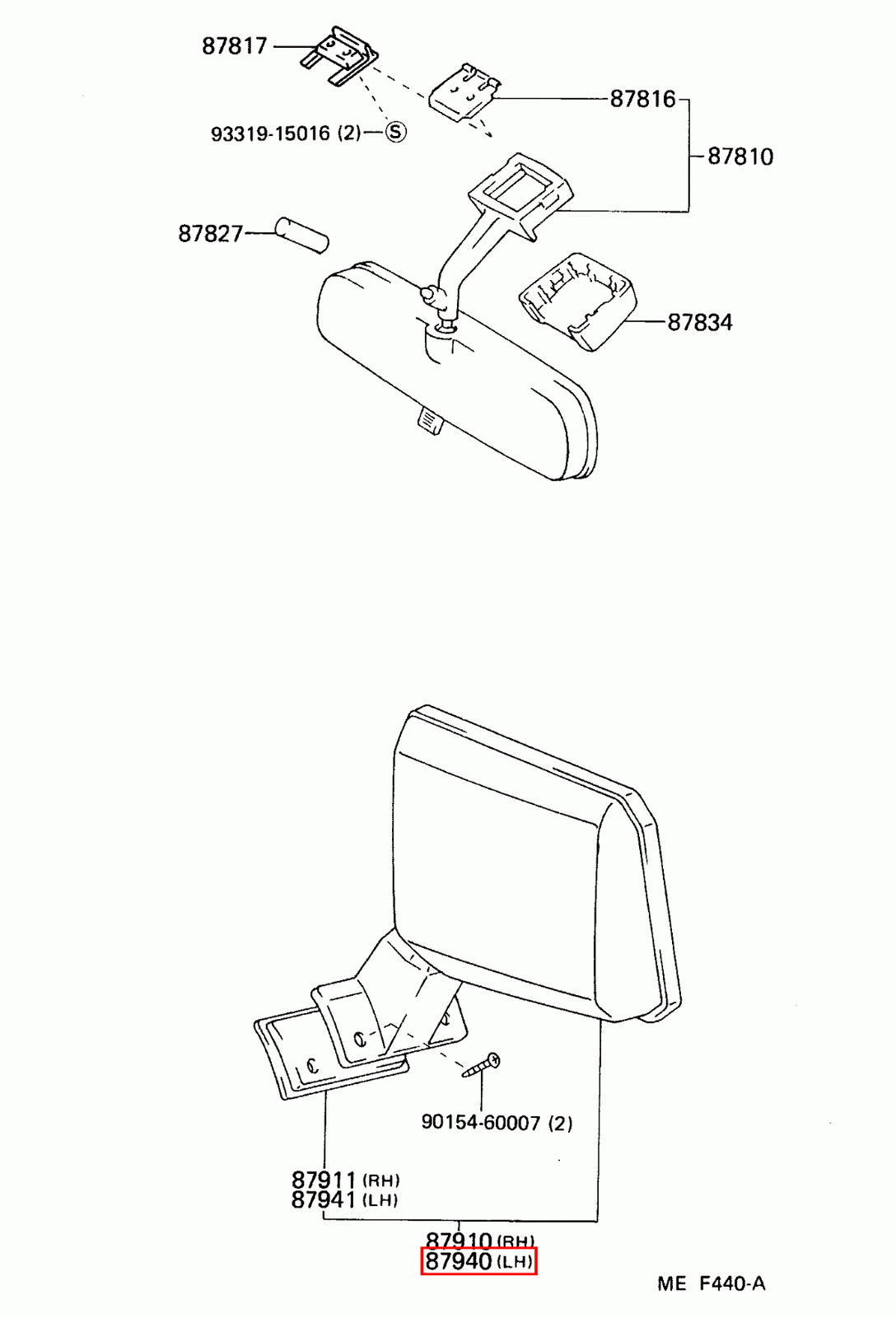 Genuine Toyota LandCruiser HJ75 HDJ79 HDJ78 LH Left Outer Rear View ...