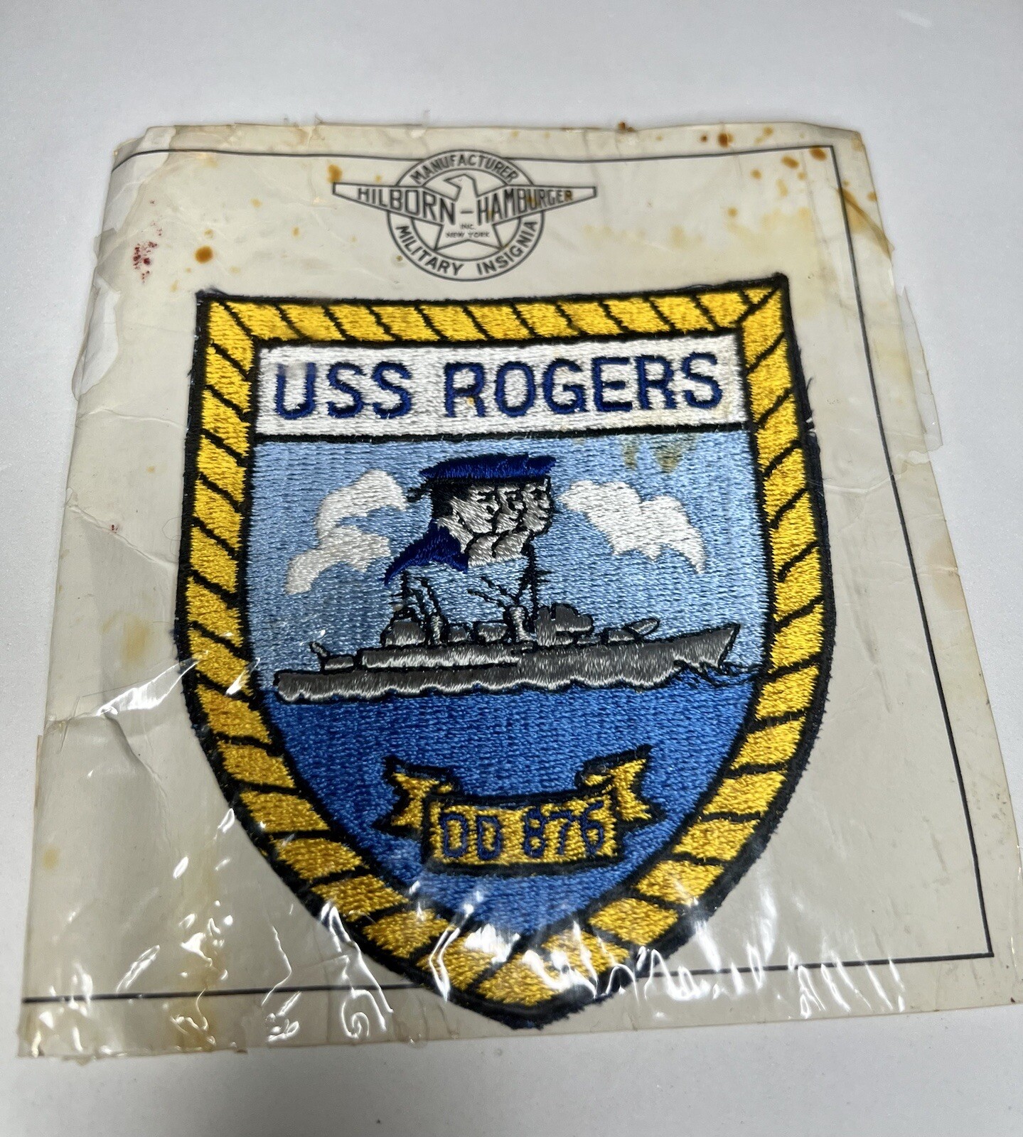 VINTAGE US NAVY USS ROGERS SHIPS PATCH | eBay