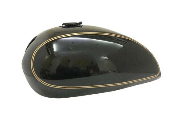 FIT FOR NORTON COMMANDO INTERSTATE BLACK PAINTED STEEL GAS FUEL PETROL ...