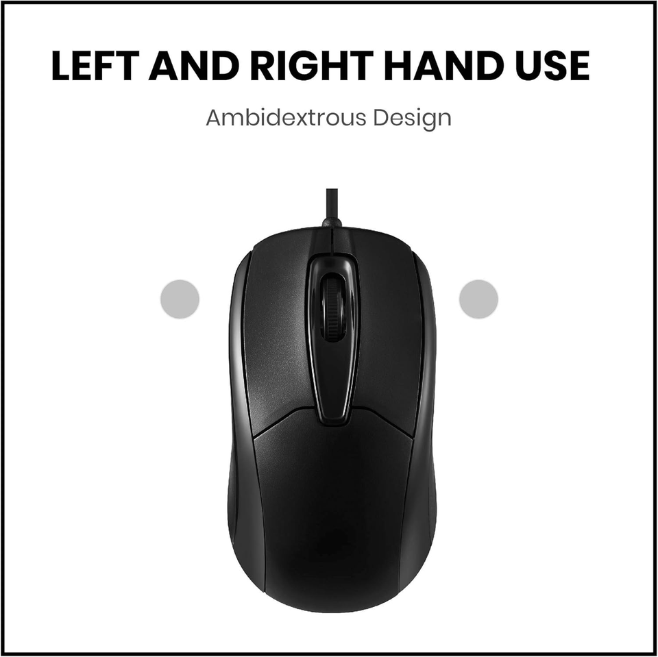 USB 2.0 Optical Wired Scroll Wheel Mouse PC Laptop Notebook Desktop ...