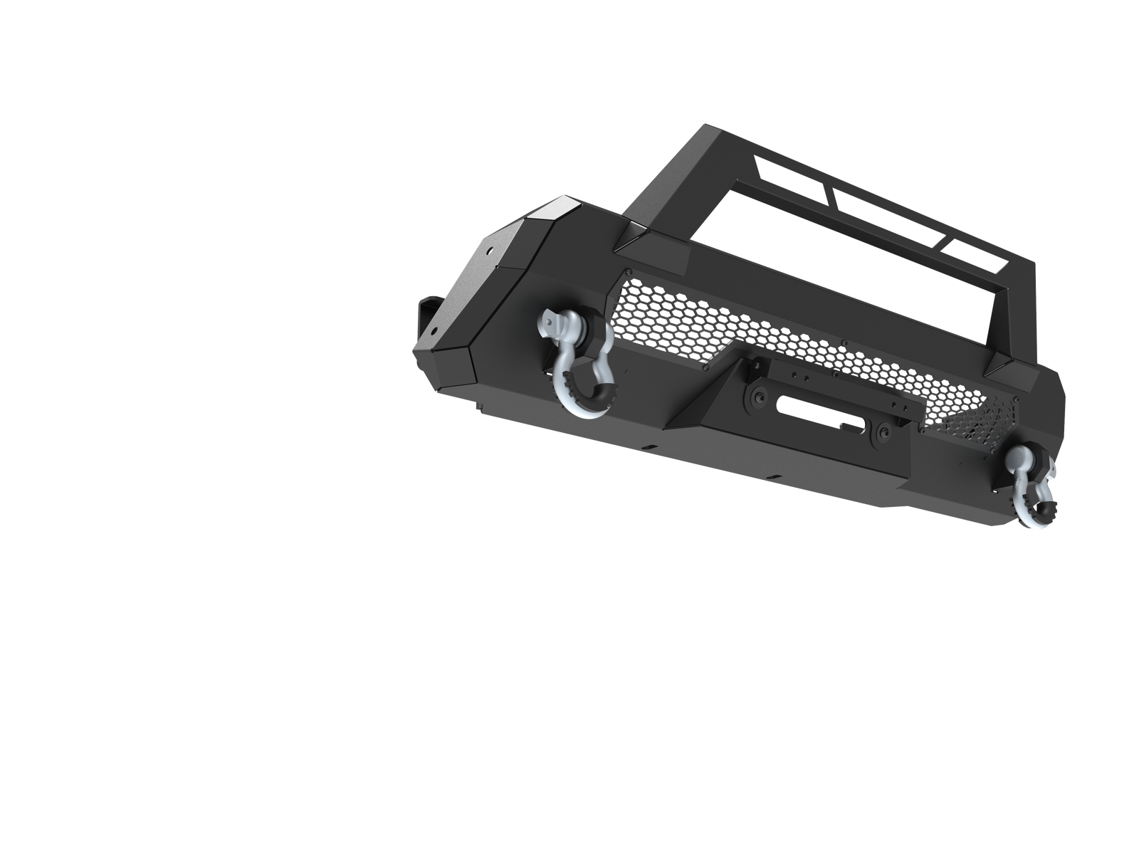 Front Bumper Guard w/ 2*D-Rings For 2016-2024 Toyota Tacoma Powder ...