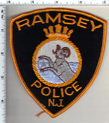 Ramsey Police (New Jersey) Shoulder Patch from 1991 | eBay