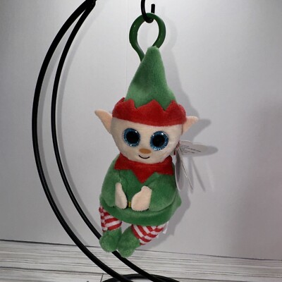 Ty Beanie Bellies Christmas ELFONZO Elf key clip 4 Inch NWT For ...