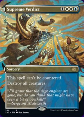 Supreme Verdict (Borderless Alternate Art) [Double Masters 2022] | eBay ...