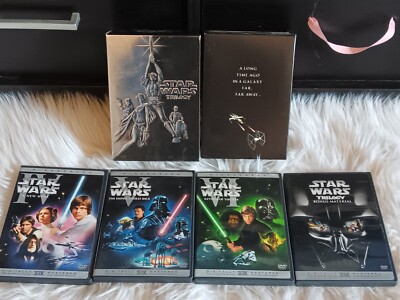 Star Wars Trilogy DVD Set IV A New Hope V Empire Strikes Back VII ...