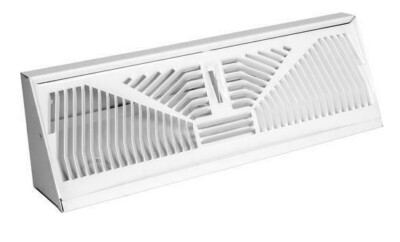 American Metal 15" White Perimeter Baseboard Heat Duct Diffuser 3015W15 ...