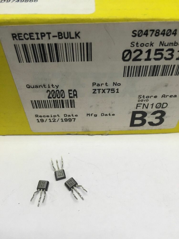 ZTX751 ZETEX PNP TRANSISTOR NEW 2 PIECES | eBay UK