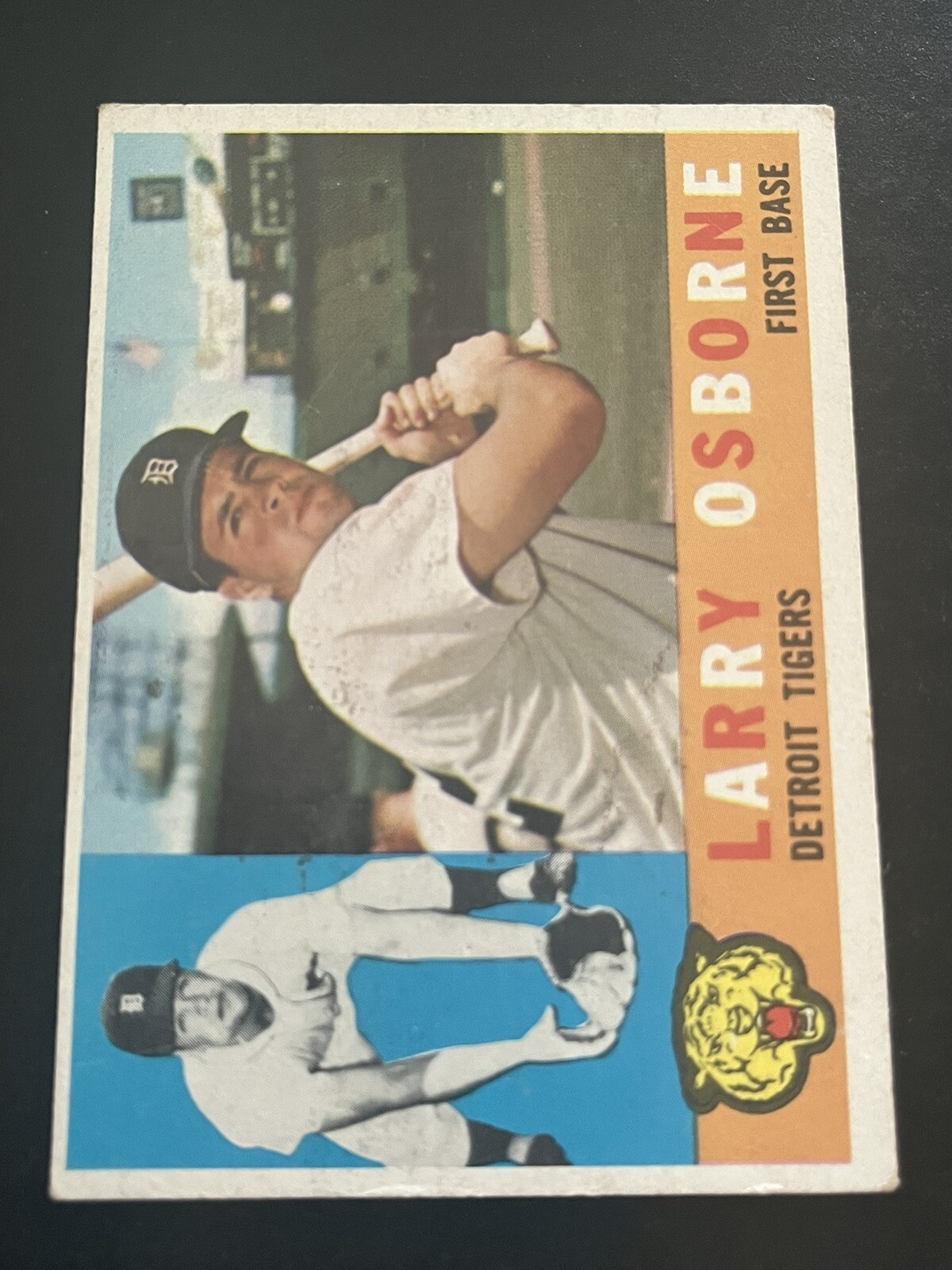 LARRY OSBORNE 1960 TOPPS BASEBALL CARD #201 DETROIT TIGERS | eBay