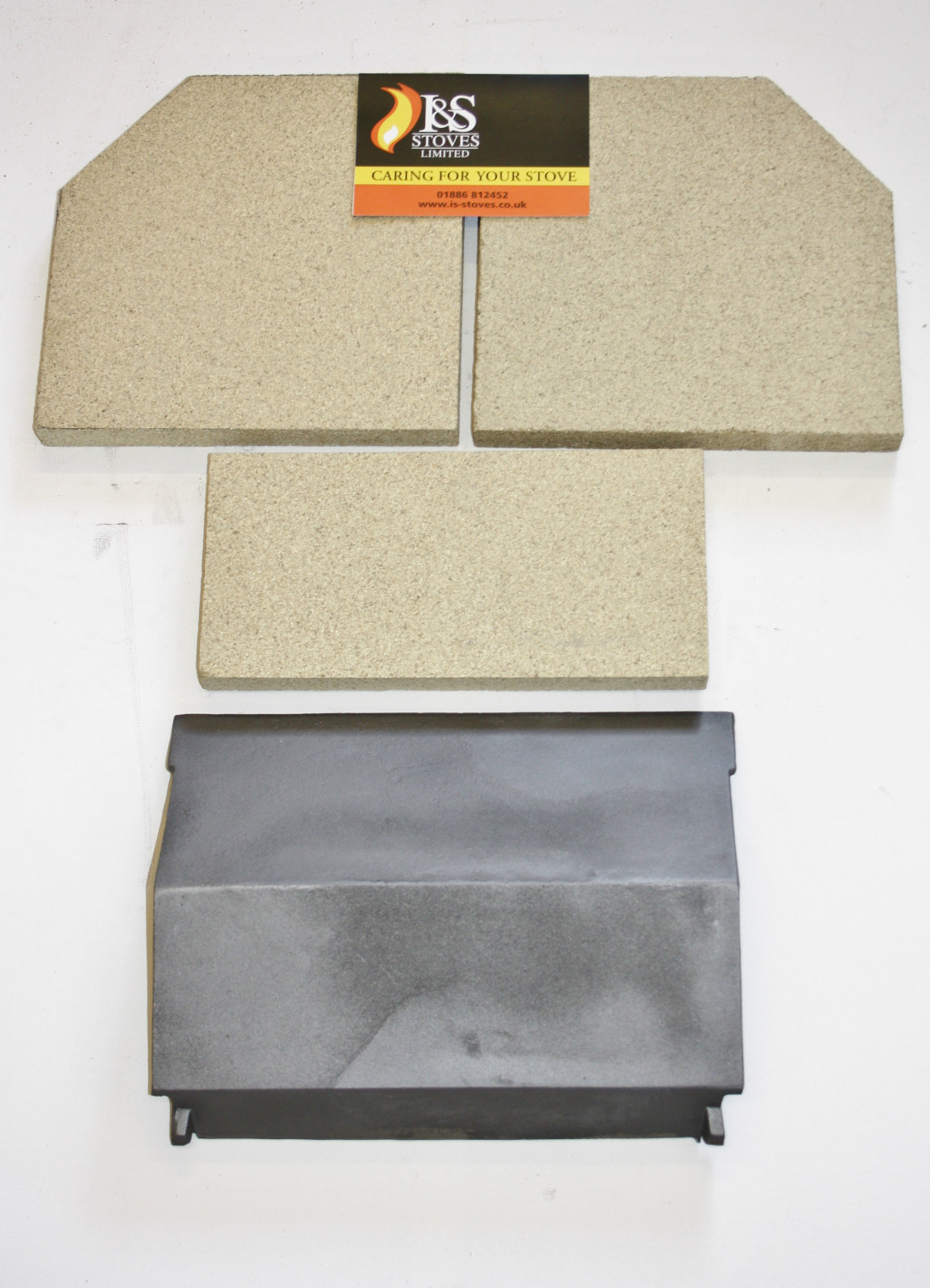 Cast Iron Baffle Plate & Fire Brick Set Morso Squirrel 1410, 1430, 1440 ...