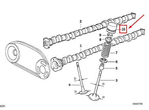 BMW 3 COMPACT E36 ENGINE HYDRAULIC VALVE LIFTER 1748884 11321748884 | eBay